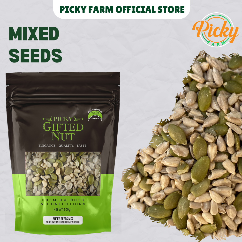 Mixed Seeds — Pumpkin Seeds & Sunflower Seeds | 250g - 500g – pickyfarm