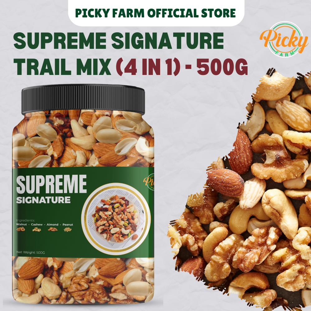 Supreme Signature Trail Mix (4-in-1 Nuts Only) 250g - 500g – pickyfarm