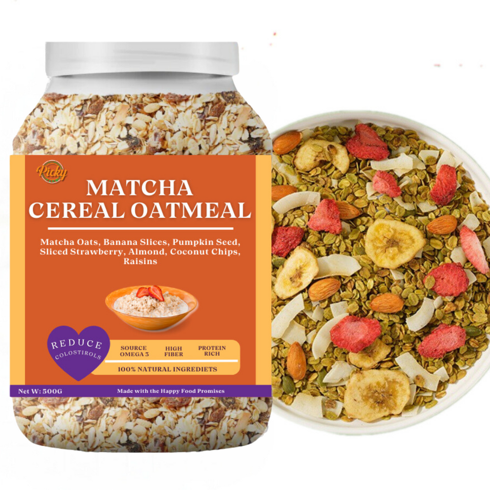 Matcha Cereal Oatmeal 500g – pickyfarm