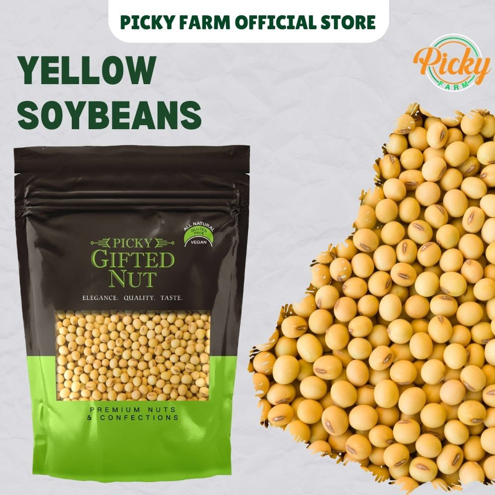 Yellow Soy Beans, 1kg Perfect for Tofu, Soy Milk, and Plant-Based Reci – pickyfarm