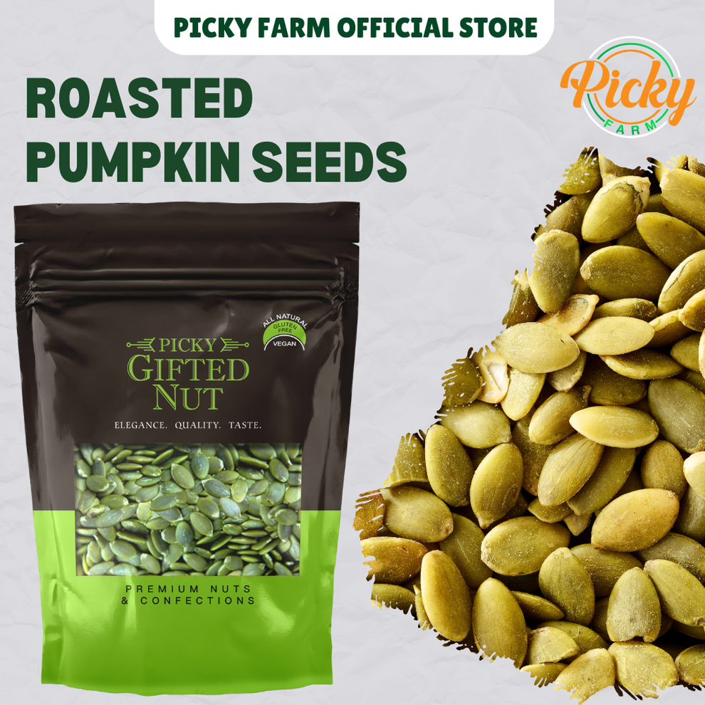 Roasted Pumpkin Seeds | Premium Quality 250g - 600g – pickyfarm